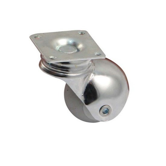 Roulette Sphere chromé à platine Ø40 charge 30 kg max. | Leroy Merlin