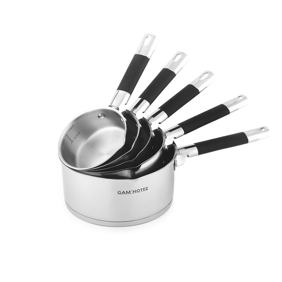 Gam'Hotel - 5 Casseroles Inox induction | Leroy Merlin