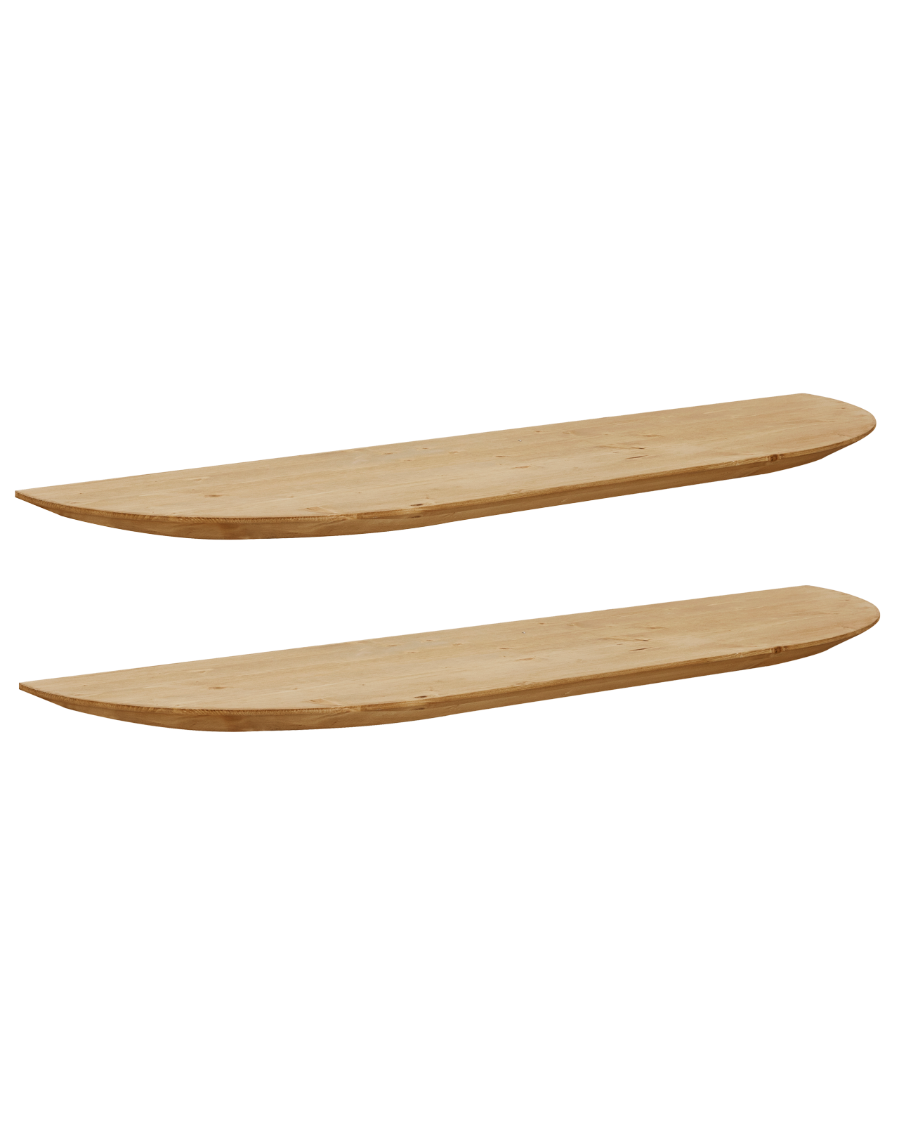 BLOOM - Pack 2 étagères en bois chêne moyen 180x3,2x19,65cm - DECOWOOD ...