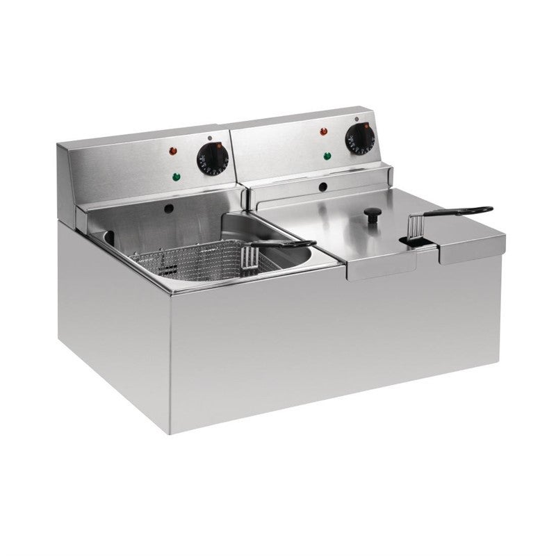Friteuse Professionnelle Electrique de Comptoir Cuve Double LDF2 ...