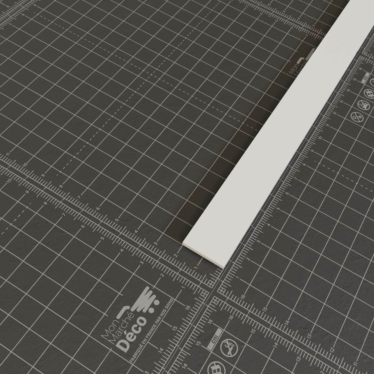 Profil Plat PVC 20 mm - Longueur 2.60 m - Lot de 5 | Leroy Merlin
