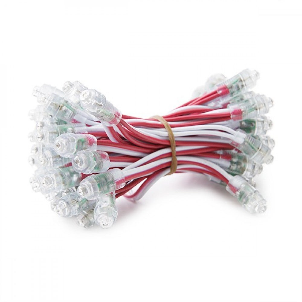 Pixel LED 0.1W 2Lm 9Mm 5V Epistar (Cadena 50 Unidades) Rosa 50.000H [DE ...