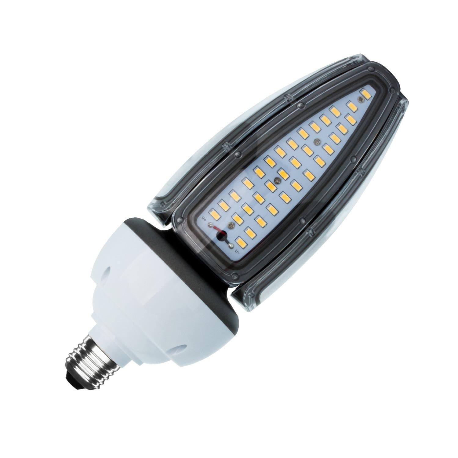 Ampoule LED Éclairage Publique Corn E27 40W IP65 Blanc Neutre 4000K | Leroy Merlin