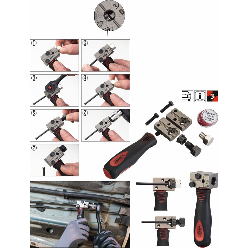 Vigor Outil de bordage V4416 pour 4,75 mm | Leroy Merlin