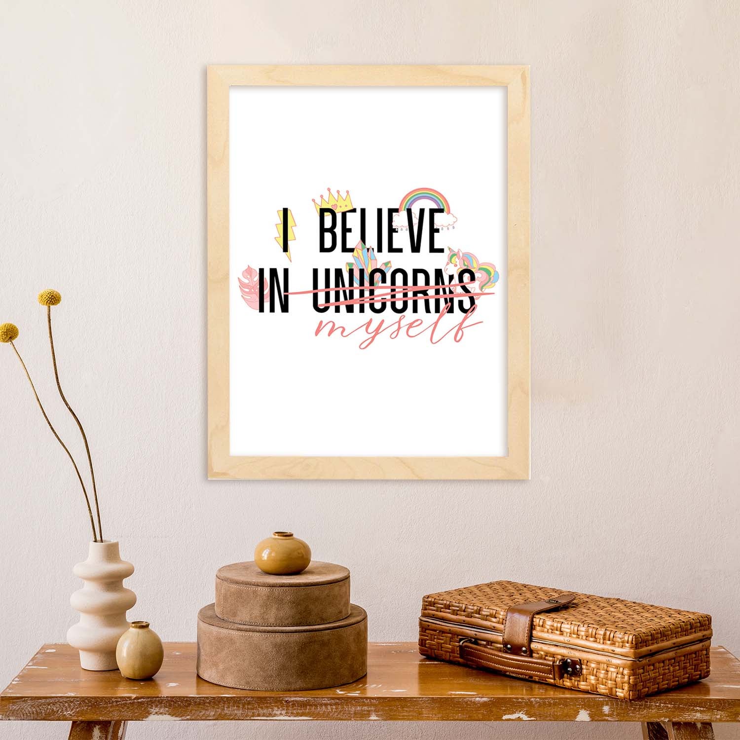 Posters Con Mensajes Felices Ilustrados. Lamina De Decoracion 'i ...