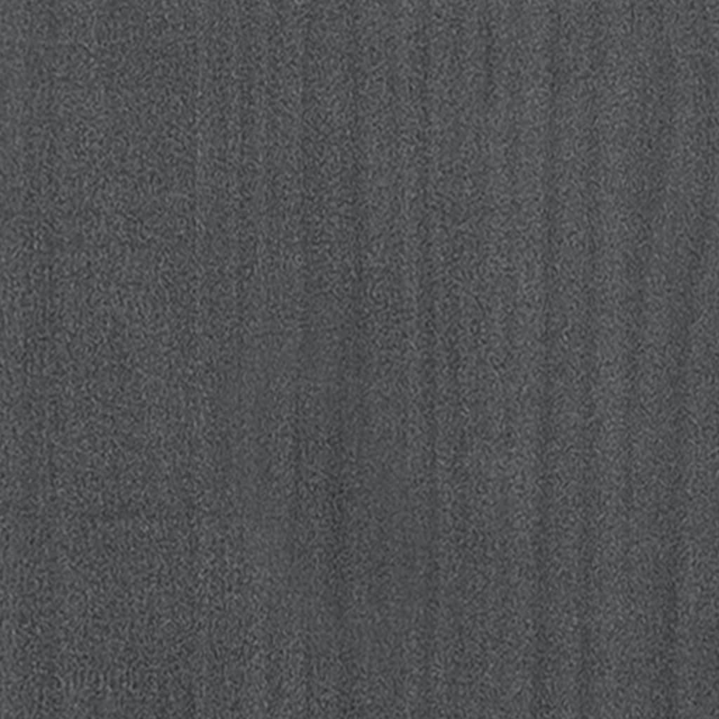 Table de chevet Gris 35,5x33,5x41,5 cm Bois de pin massif Kalo | Leroy ...