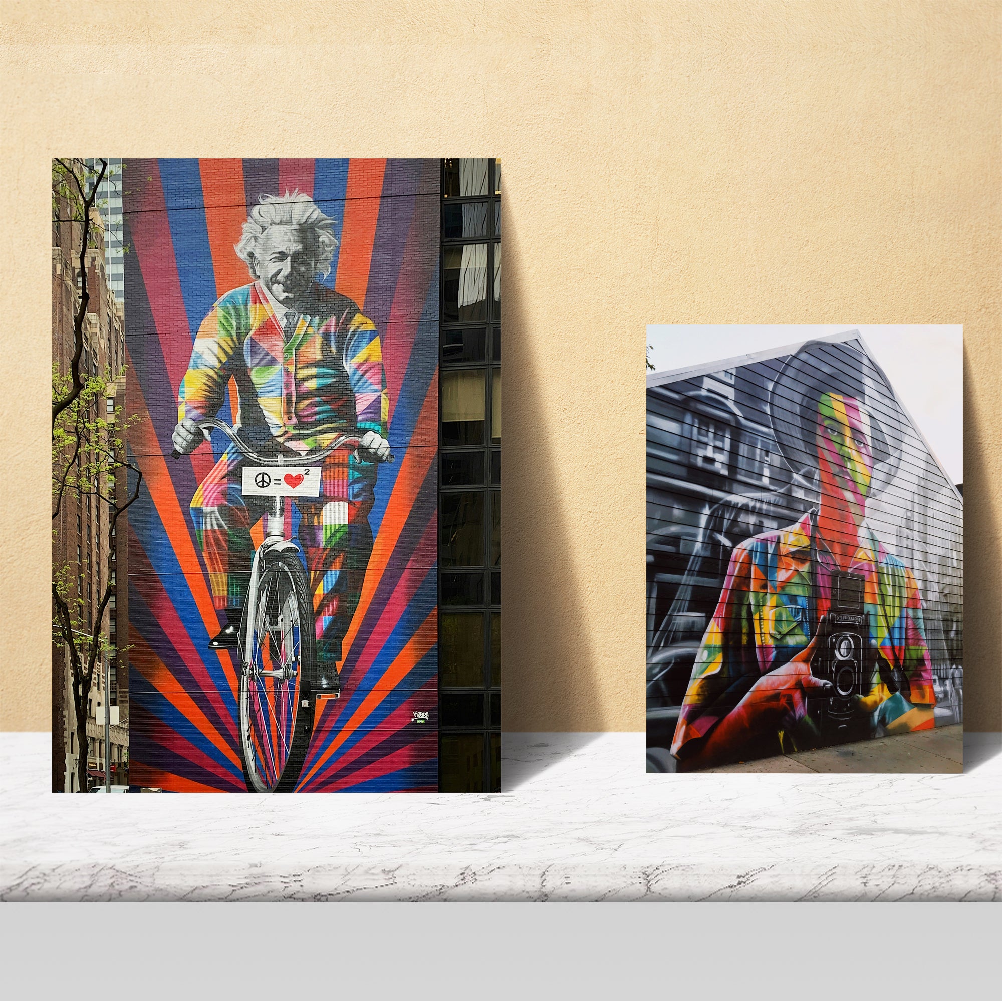 Nacnic Lot De 6 Affiches Graffiti, Street Art Coloré. Frida, Einstein ...