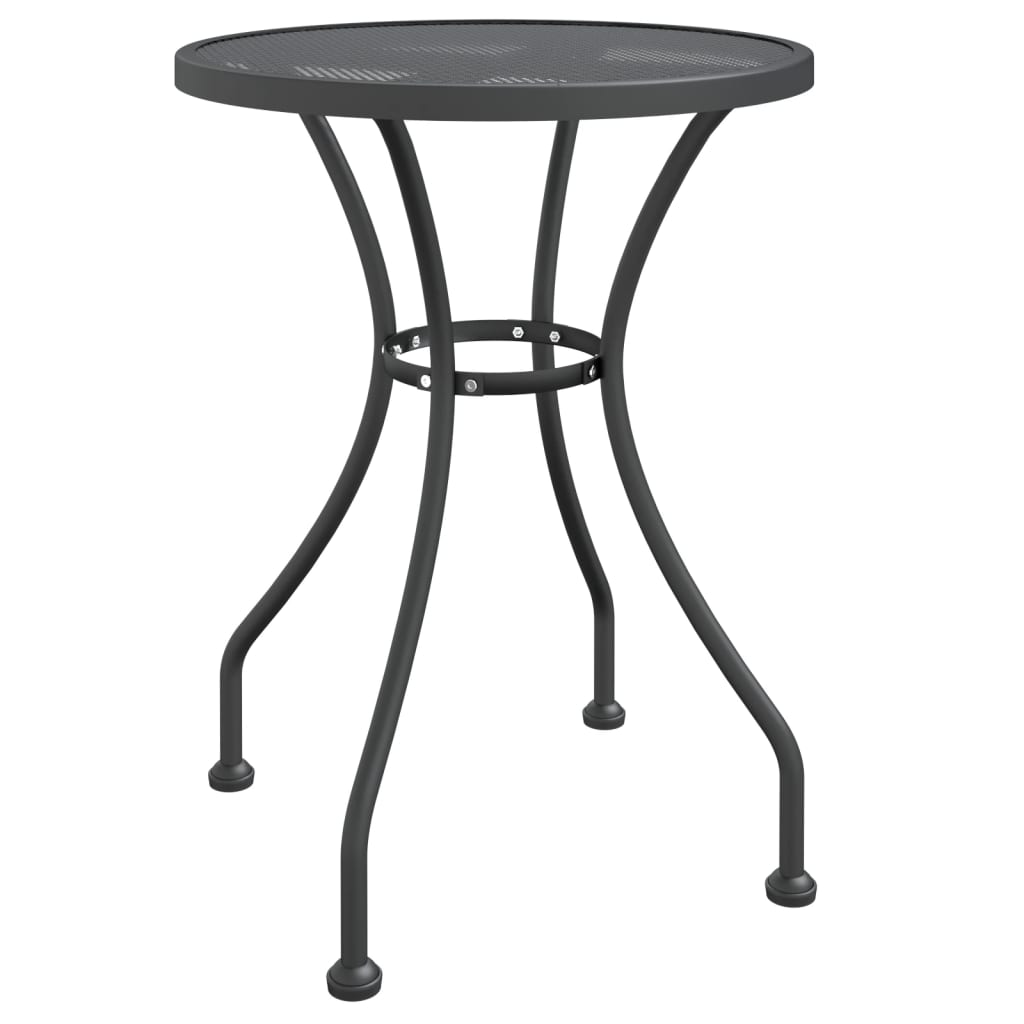 Table de jardin en métal déployé anthracite ?60x72 cm | Leroy Merlin