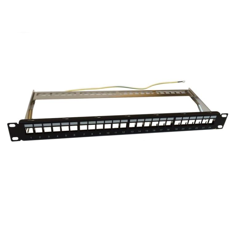 PANNEAU MODULAIRE WP 24 PORTS STP CAT5E/6 AVEC GESTIONNAIRE DE CBLES ... PANNEAU MODULAIRE WP 24 PORTS STP CAT5E/6 AVEC GESTIONNAIRE DE CBLES ...