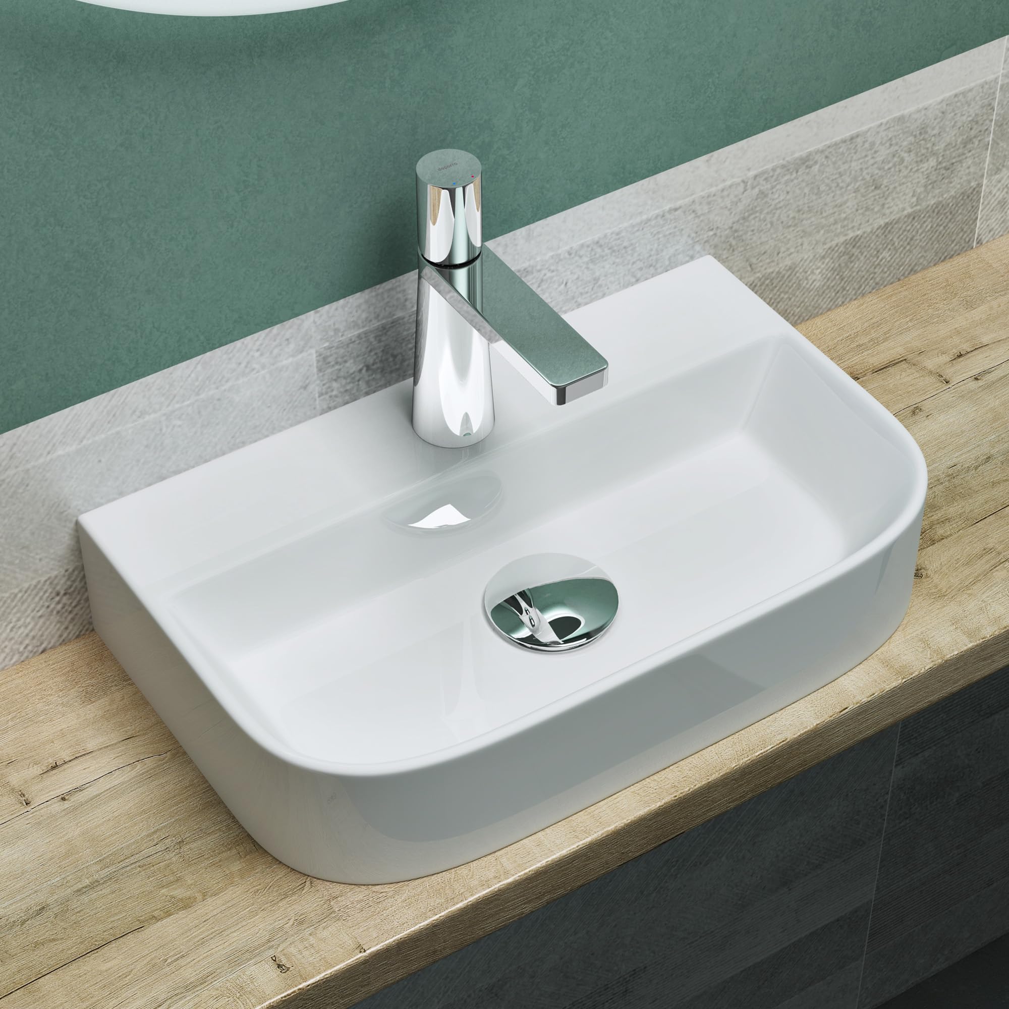 Mai & Mai Vasque à Poser Vasque Suspendue 38x23.5x8cm Lavabo en ...