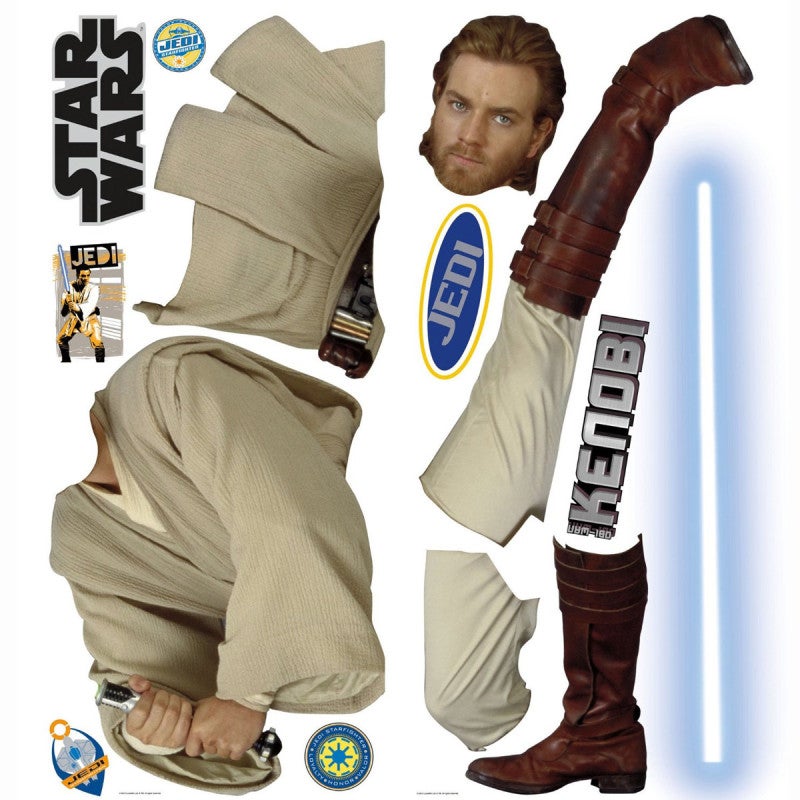 Stickers Géant Obi Wan Kenobi (Ewan Mcgregor) Star Wars | Leroy Merlin