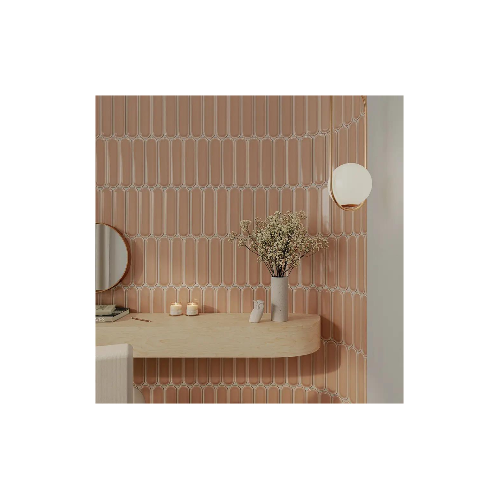 Cornière Carrelage mural faïence AQUARELLE Quart de rond 30x1,1 cm ...