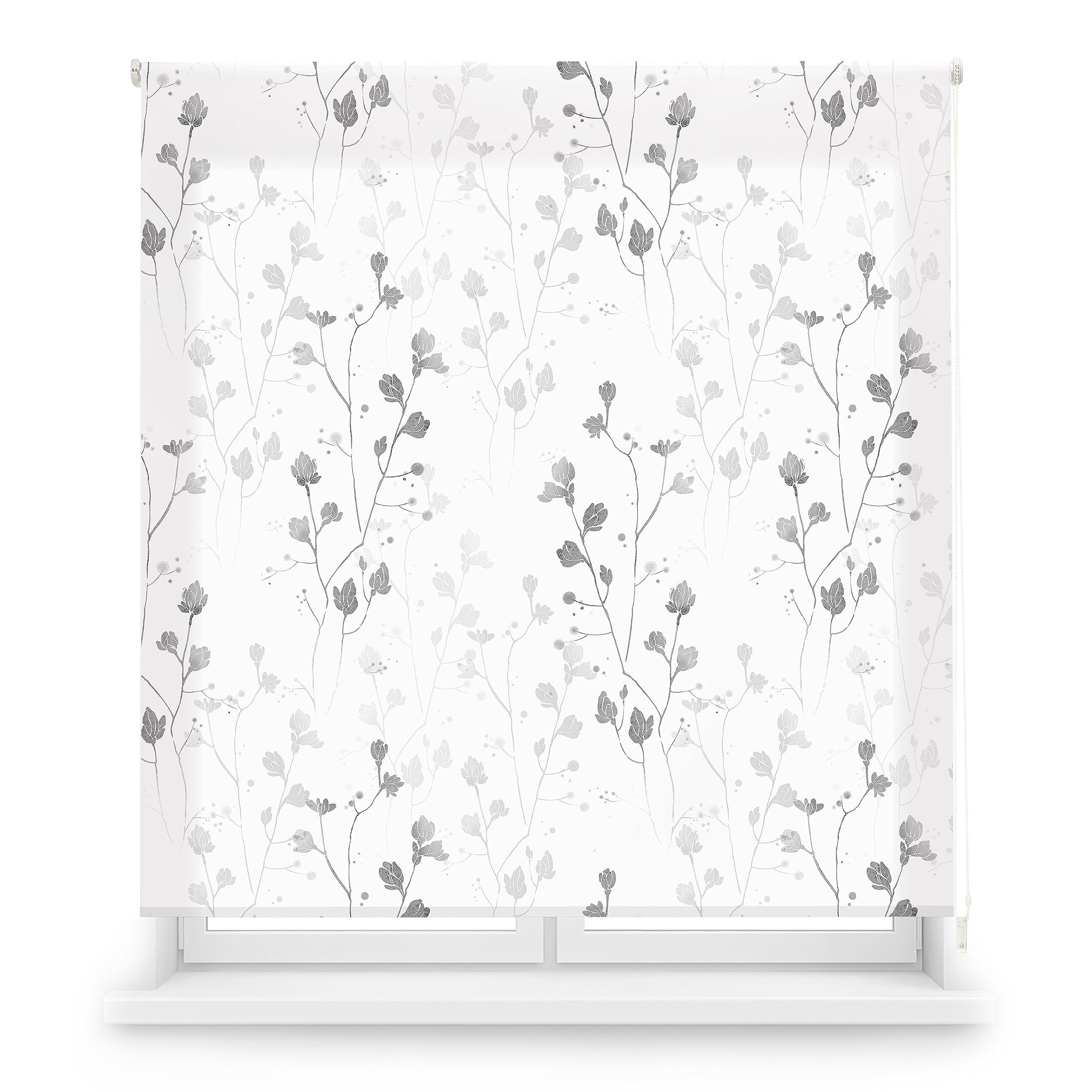 Blindecor Ara Grey Garden | Tenda avvolgibile stampata con tessuto ...