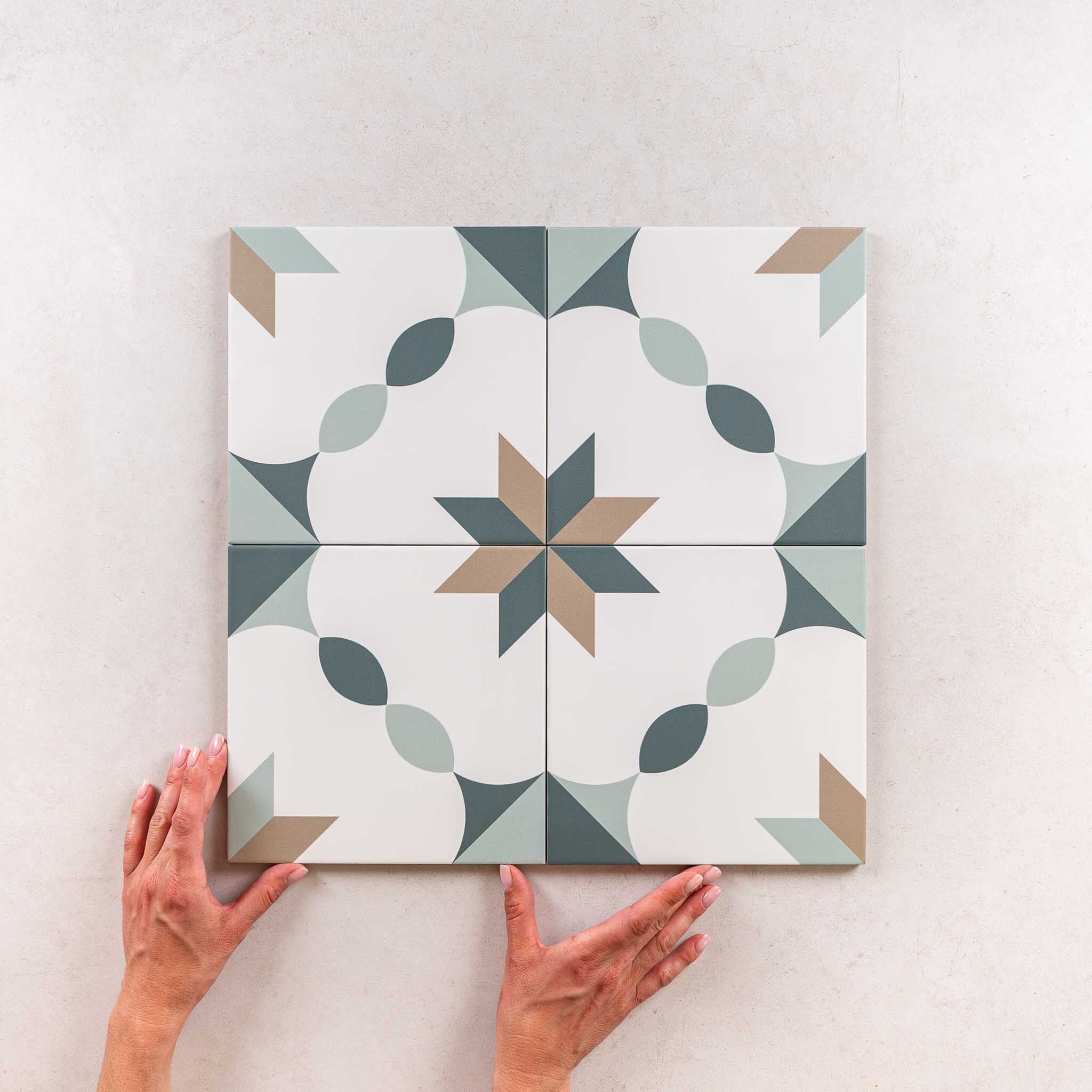 Carrelage Imitation Carreaux de Ciment METROPOLIS 20x20 Adison - Les ...