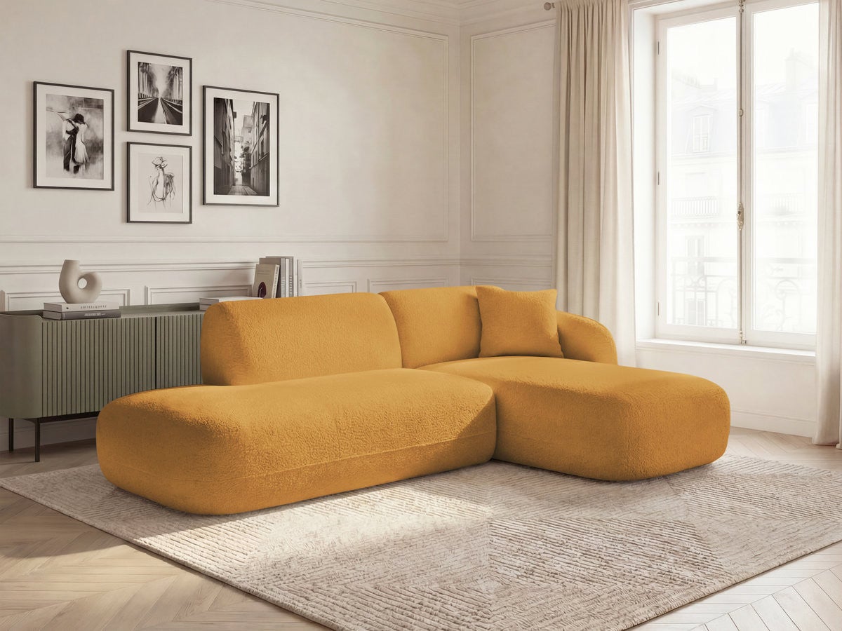 BOBOCHIC Canapé d'angle fixe modulable ANDA avec 1 méridienne et 1 ...