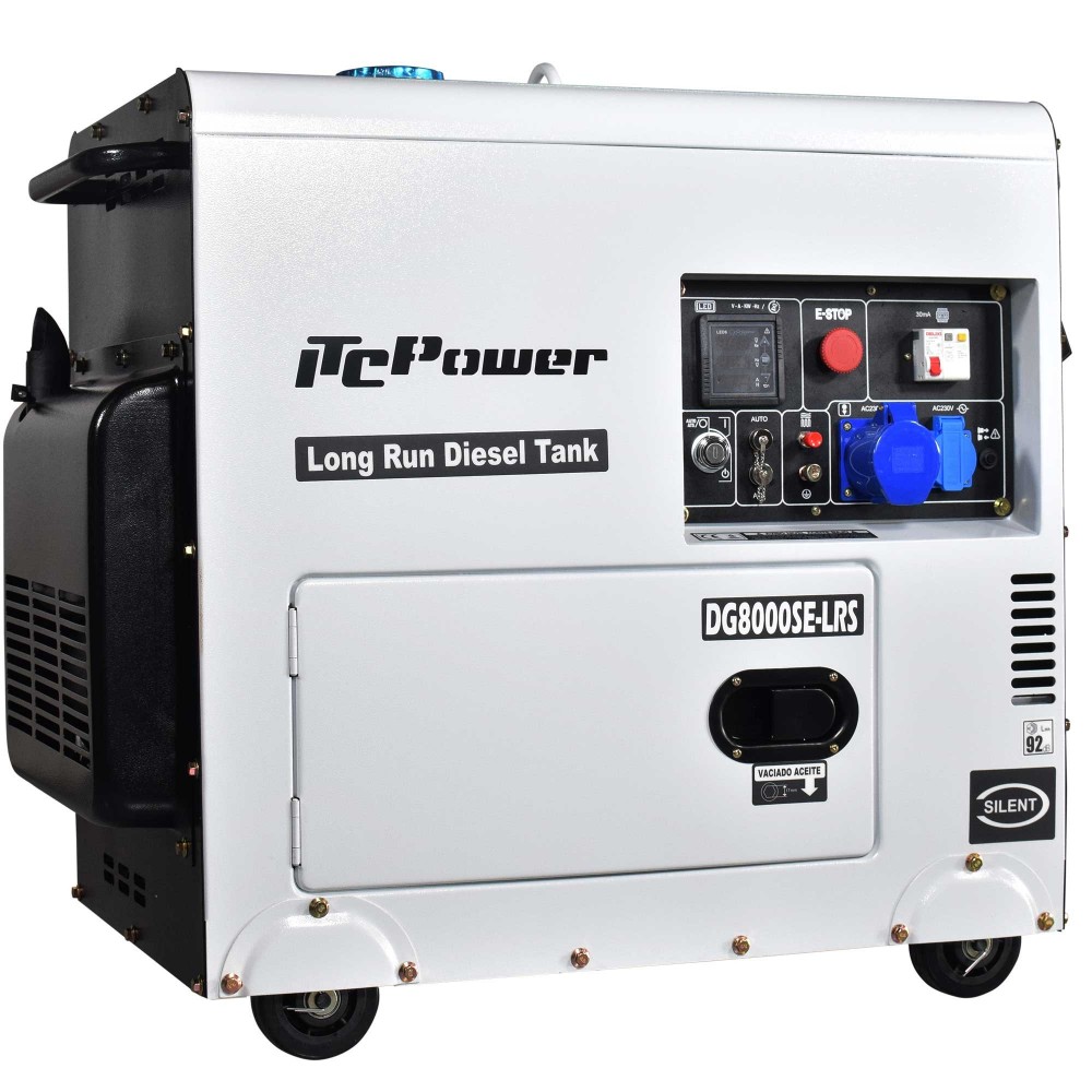 ITCPOWER DG8000SE-LRS Generador Électrico Diesel Para Apoyo Solar ...