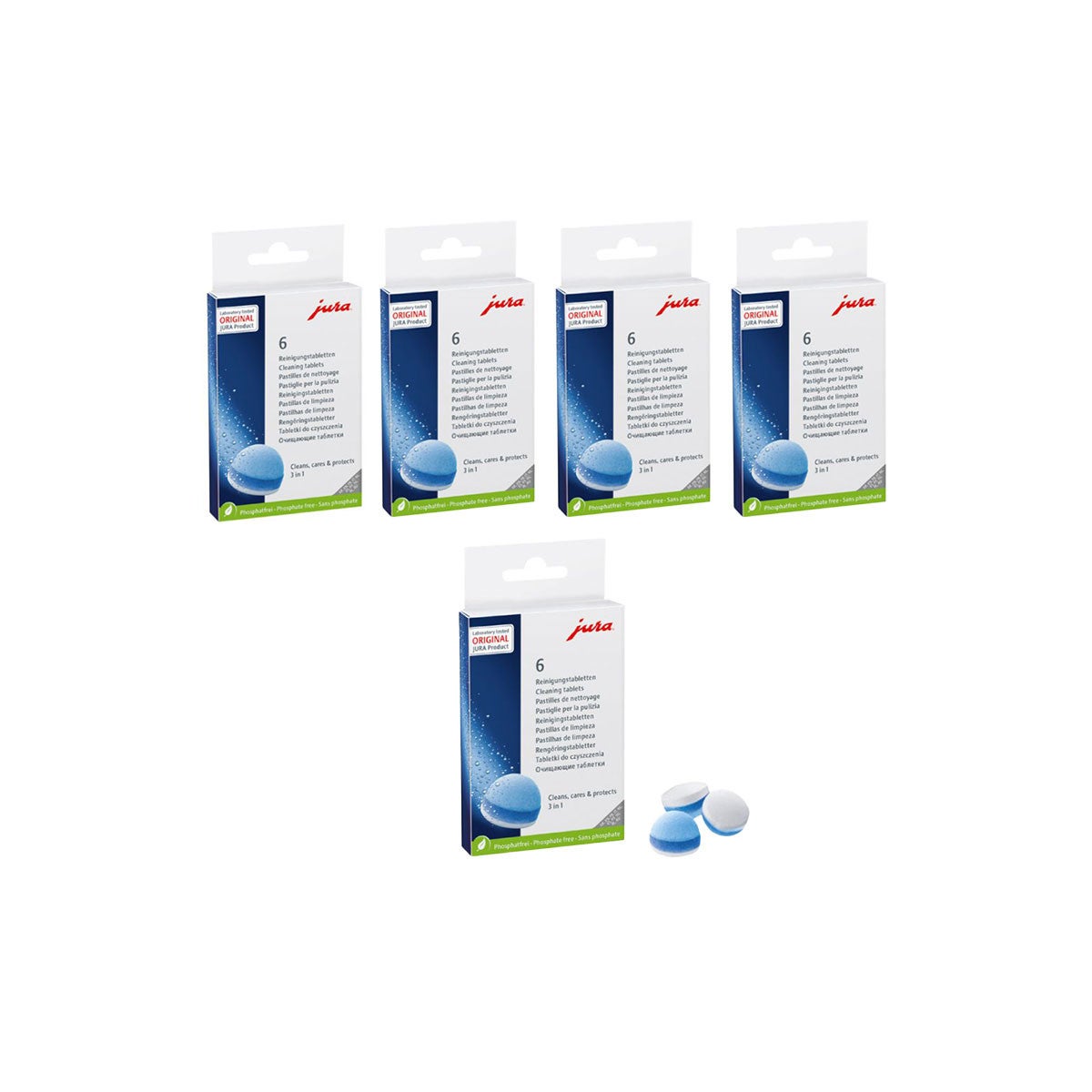 PACK JURA 5x 6 Pastilles Nettoyage Pour Machine A Café | Leroy Merlin