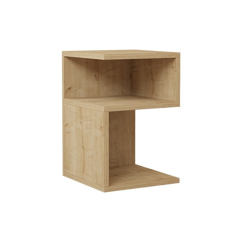 Table d'appoint Caroly mélamine teinte naturelle 29,6x31,4x45cm | Leroy ...