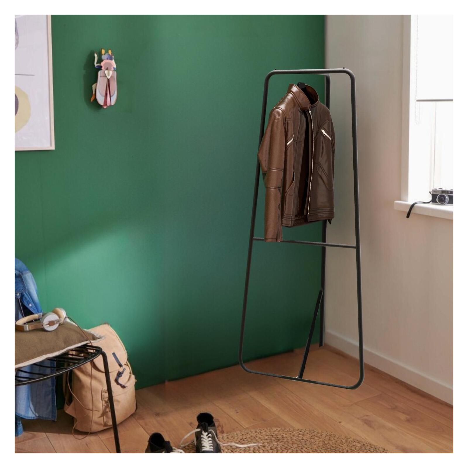 Portant vêtements d'angle en métal gris tubulaire 72x170cm | Leroy Merlin