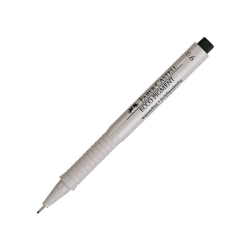 Feutre fin Ecco pigment - 0.6mm - noir - Faber-Castell | Leroy Merlin