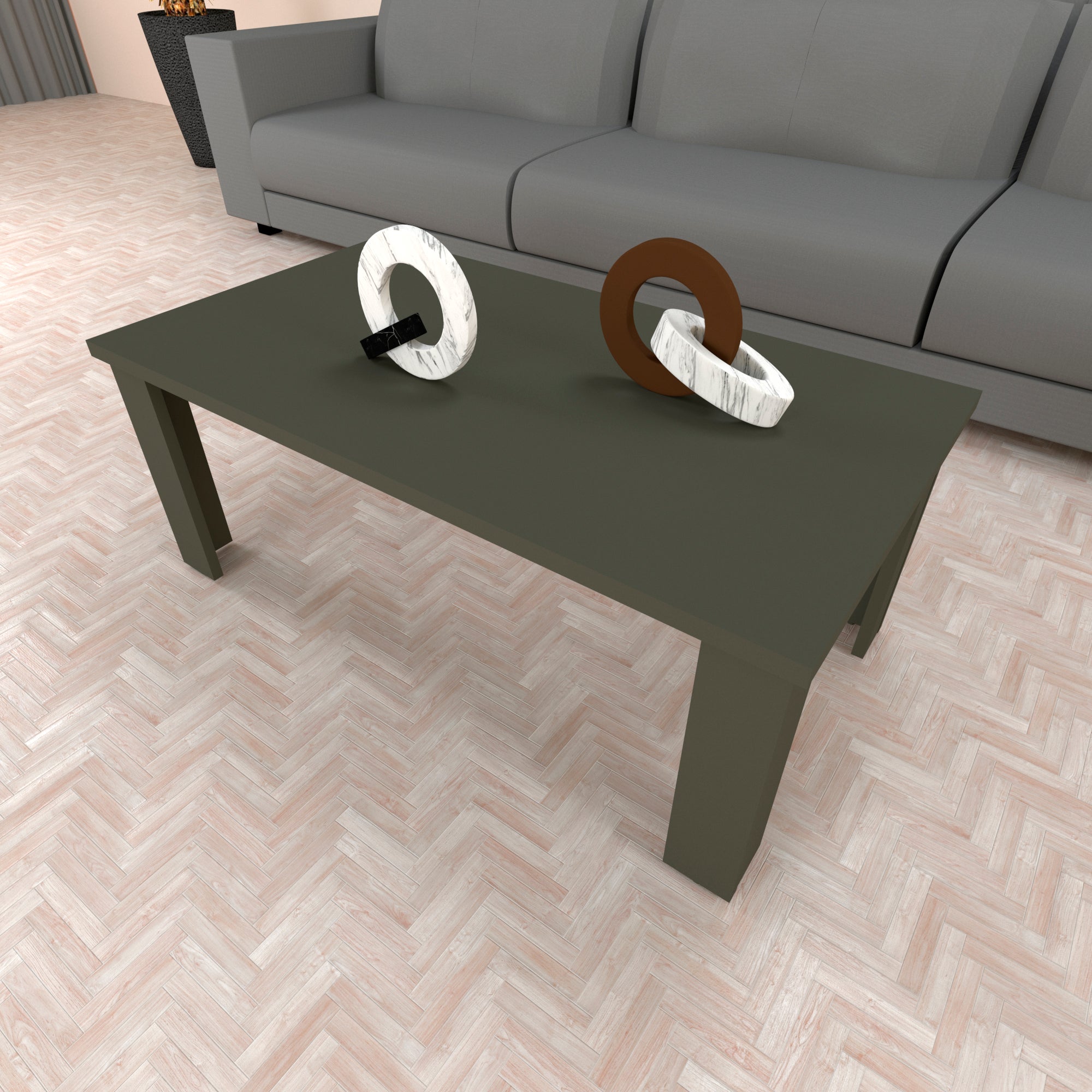 Henor table basse de salon en Bois 110 x 60 x44 cm. table d’appoint ...