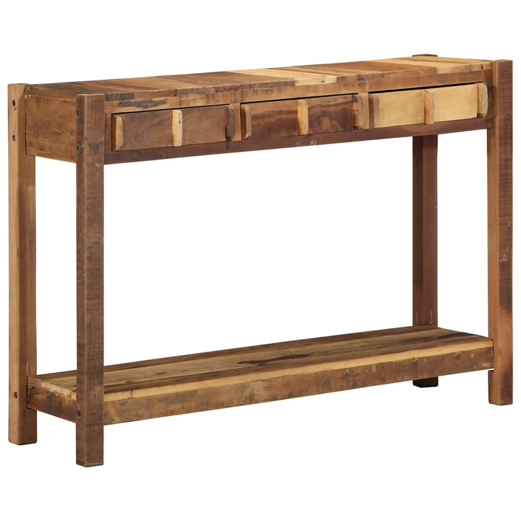 Table console Marron 107 x 33 x 76 cm Bois Recyclé Solide | Leroy Merlin