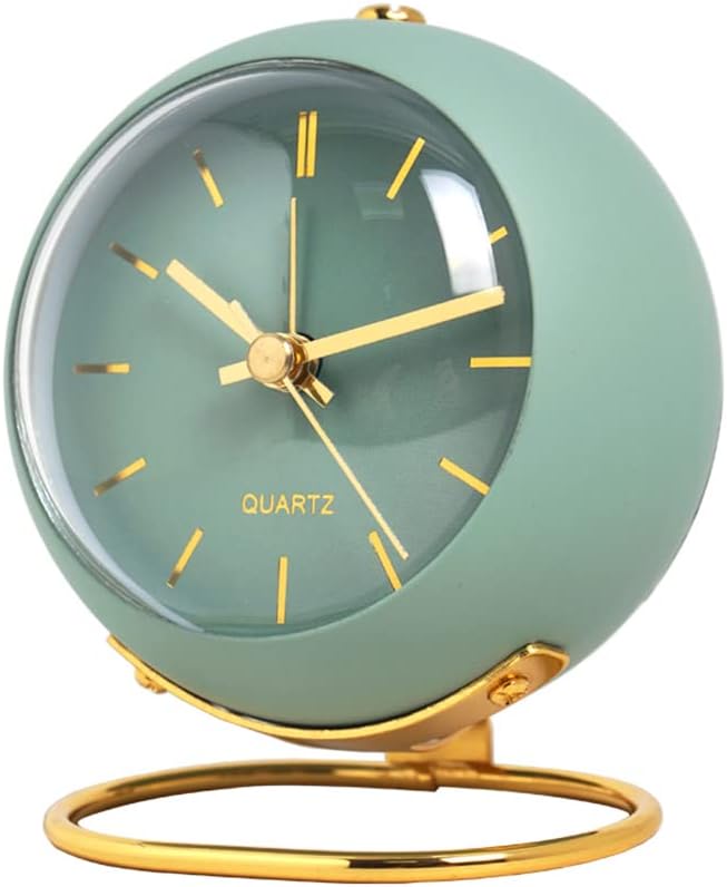 (Vert)Relogeuhr Reveil Analogique avec Lumières, Petit Réveil Rétro ...