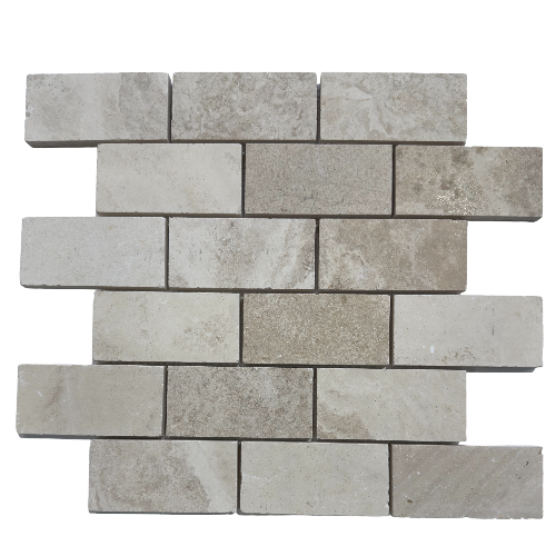 Albedo Pierre - Mosaïque en Applestone Vieilli et Aiguisé - 4,8x10x1CM ...