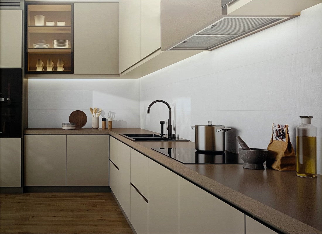 Azulejo Sapporo White 30x90 RC | Leroy Merlin