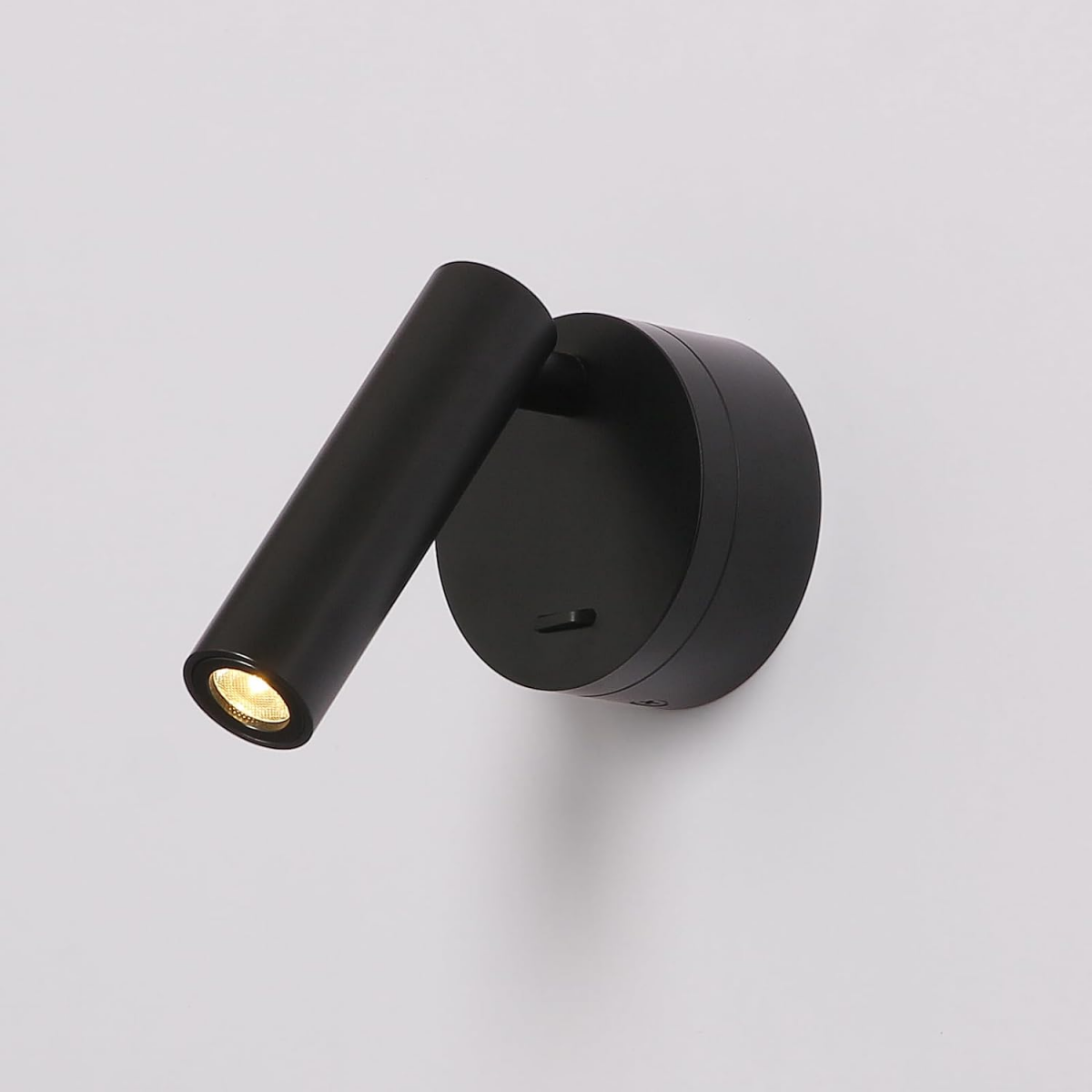Aplique de pared LED interior de 3W 3000K negro, lámpara de lectura con ...