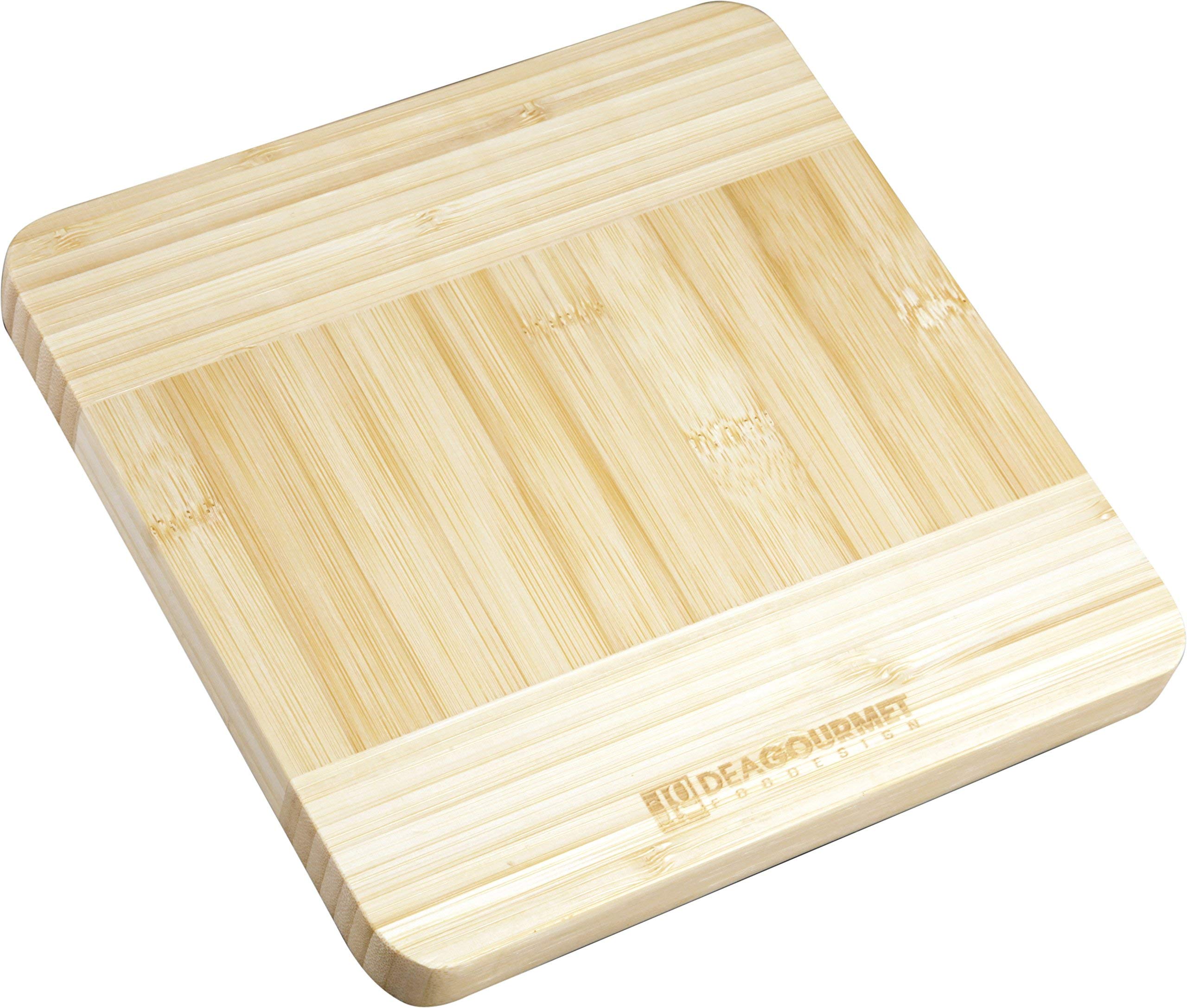 Deagourmet Tagliere Chiaro Piccolo in bambù Naturale, 19,8 x 19,8 x 2,4 ...