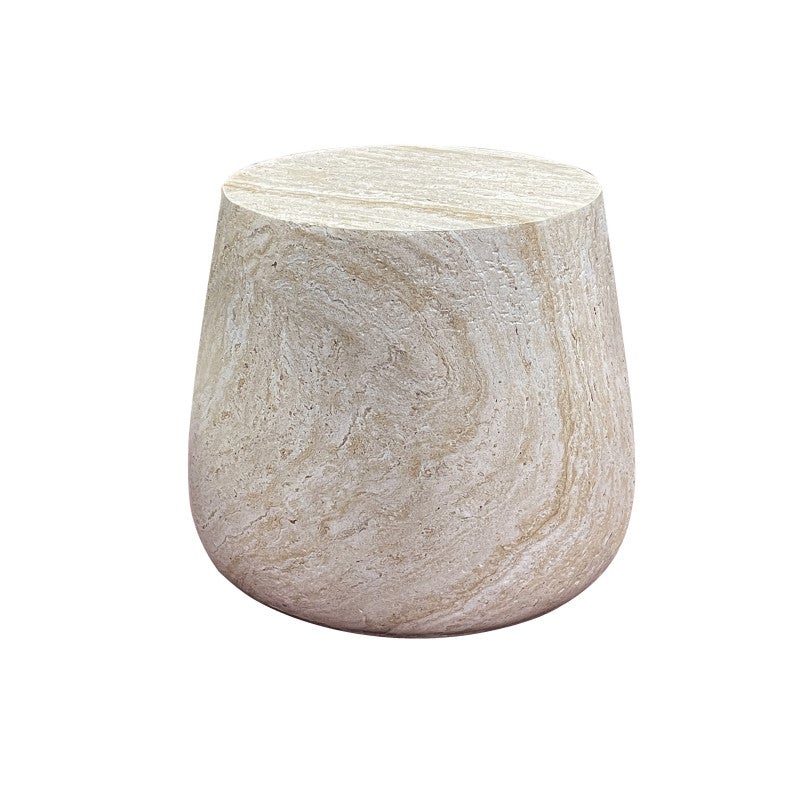 Mesa auxiliar color piedra arcilla reforzada con fibra ø475 cm | Leroy ...