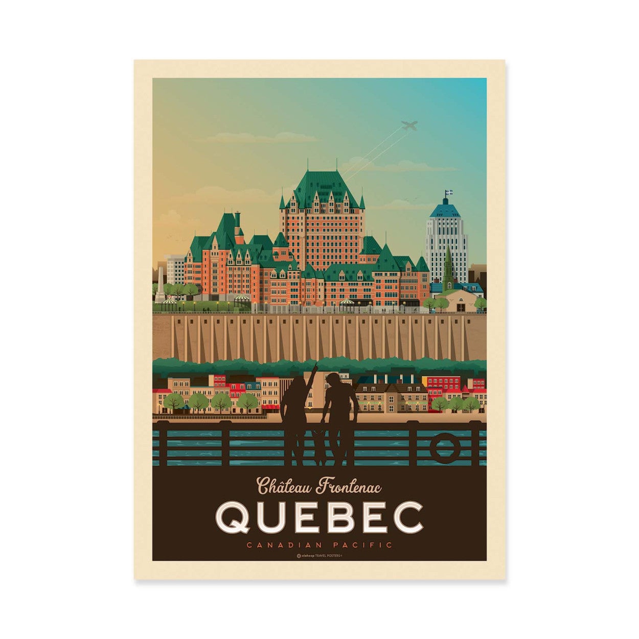 Affiche 50x70 cm - Quebec - Olahoop Travel Posters | Leroy Merlin