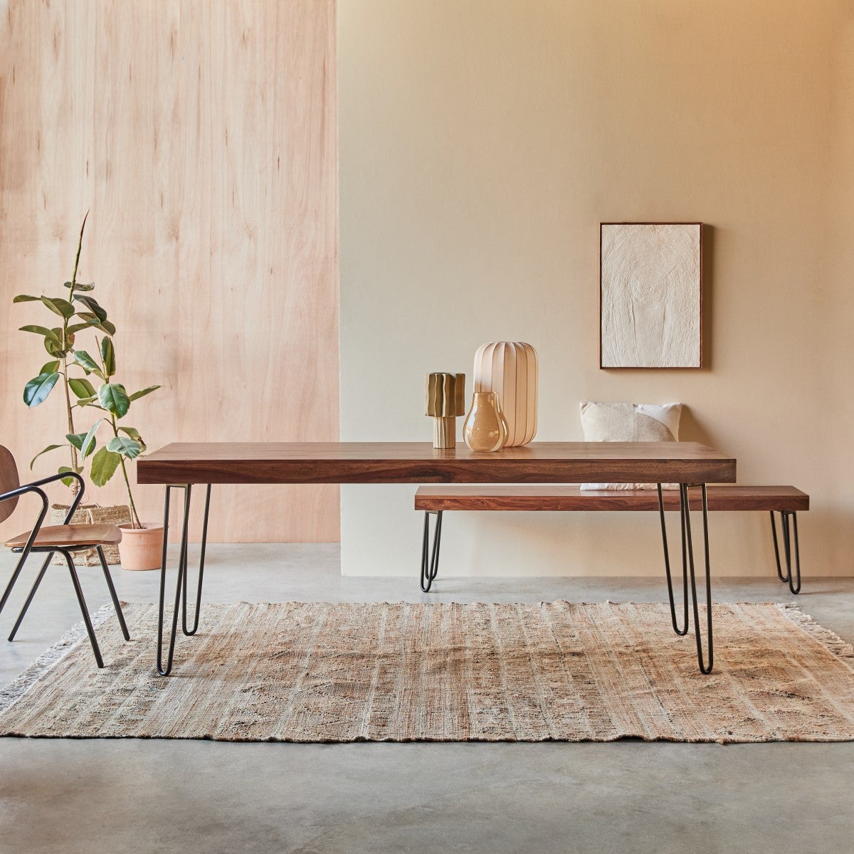 Tikamoon Table en bois de palissandre 210x75 Helga | Leroy Merlin
