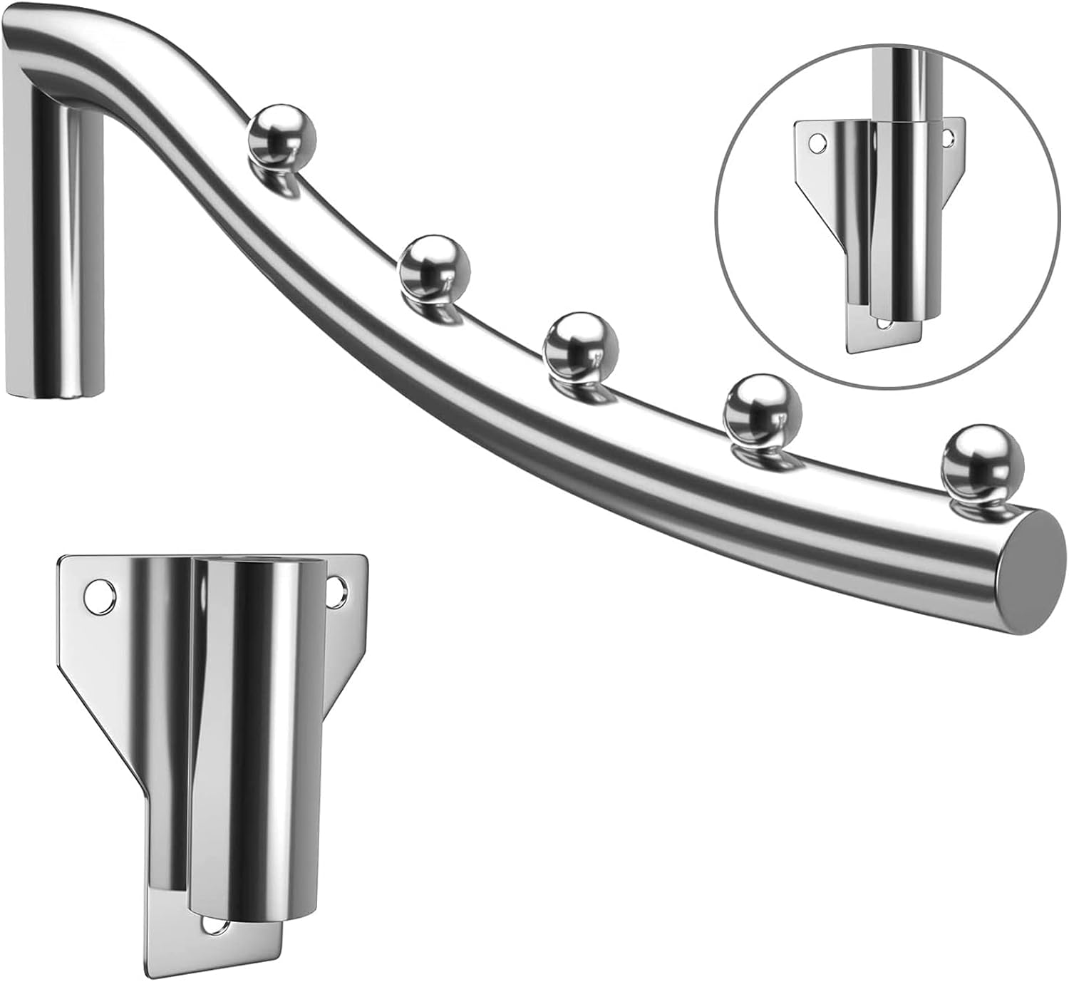 Pliable Mur Cintre, Porte-Vêtements à Rotation 180° Acier Inoxydable ...