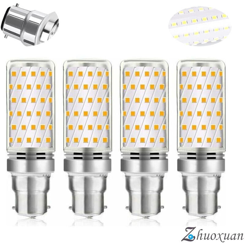 Ampoule LED Mais B22 16W Blanc Froid 6000K, 1600LM, Équivalent Halogène ...