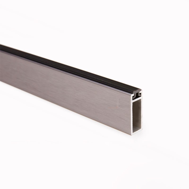 Tubo aluminio plata mate rectangular 30-12 3m acabado aluminio | Leroy ...