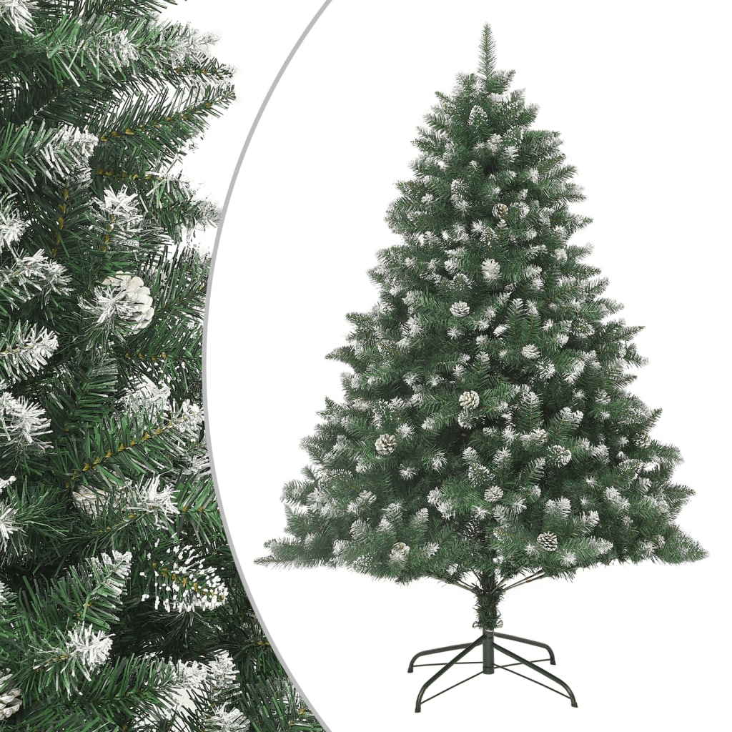 Sapin de Noël artificiel avec support 240 cm PVC vidaXL | Leroy Merlin