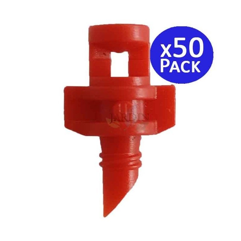 Pack 50 Microaspersores de riego 360º | Alcance 1 a 1,5 metros para ...