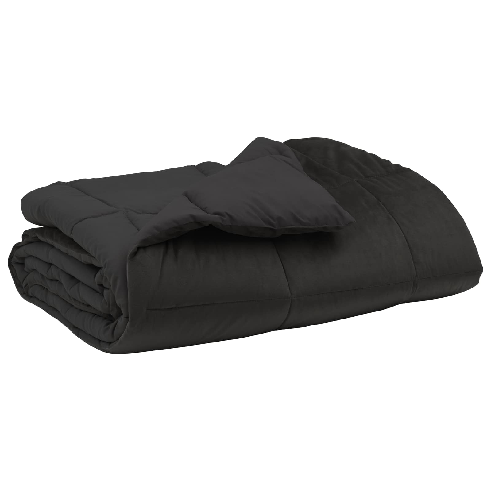 Duvet complet toute l'année Anthracite 140 x 220 cm Microfibre | Leroy ...