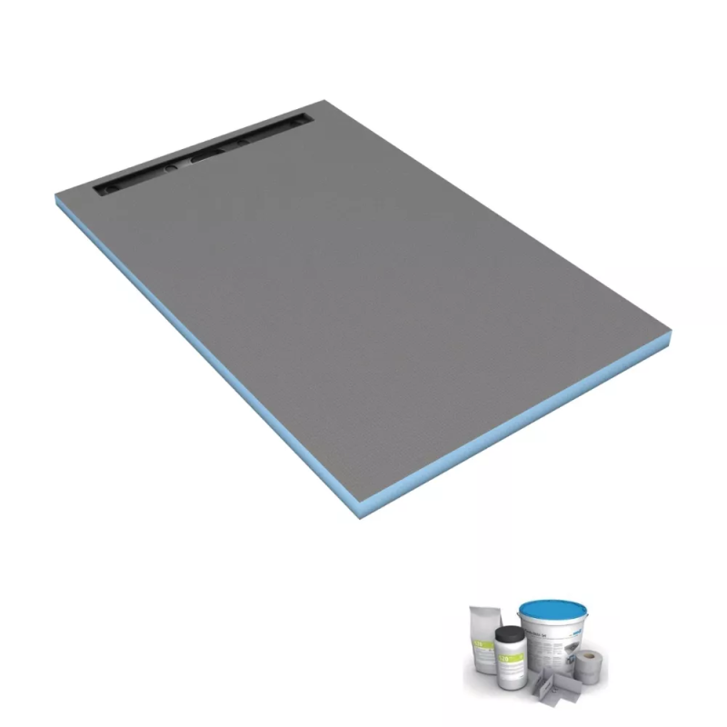 Receveur de douche à carreler 120 x 80 cm WEDI Fundo Riolito Neo + Kit ...