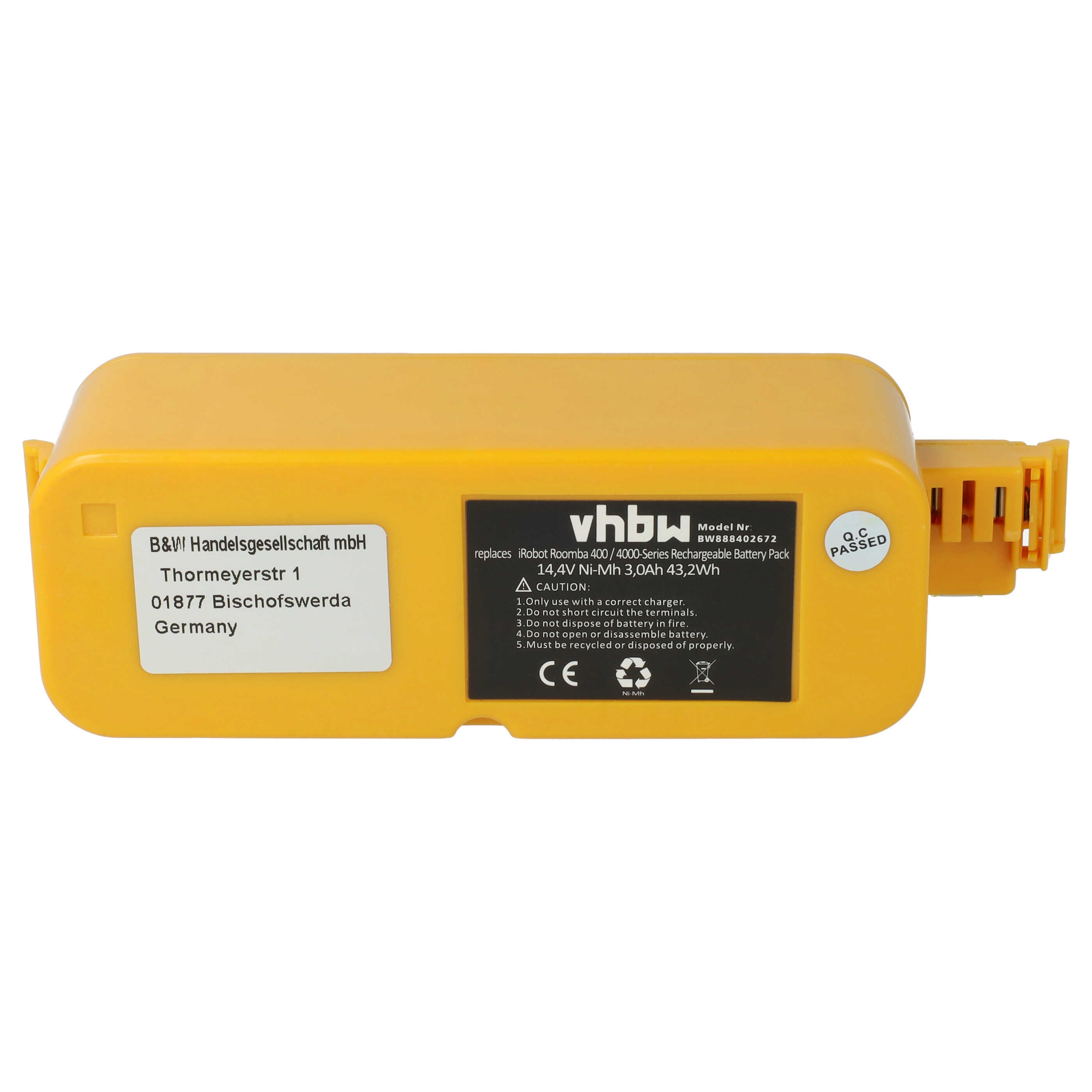 Vhbw Batterie compatible avec iRobot Roomba Red 4100, Sage 4110 ...