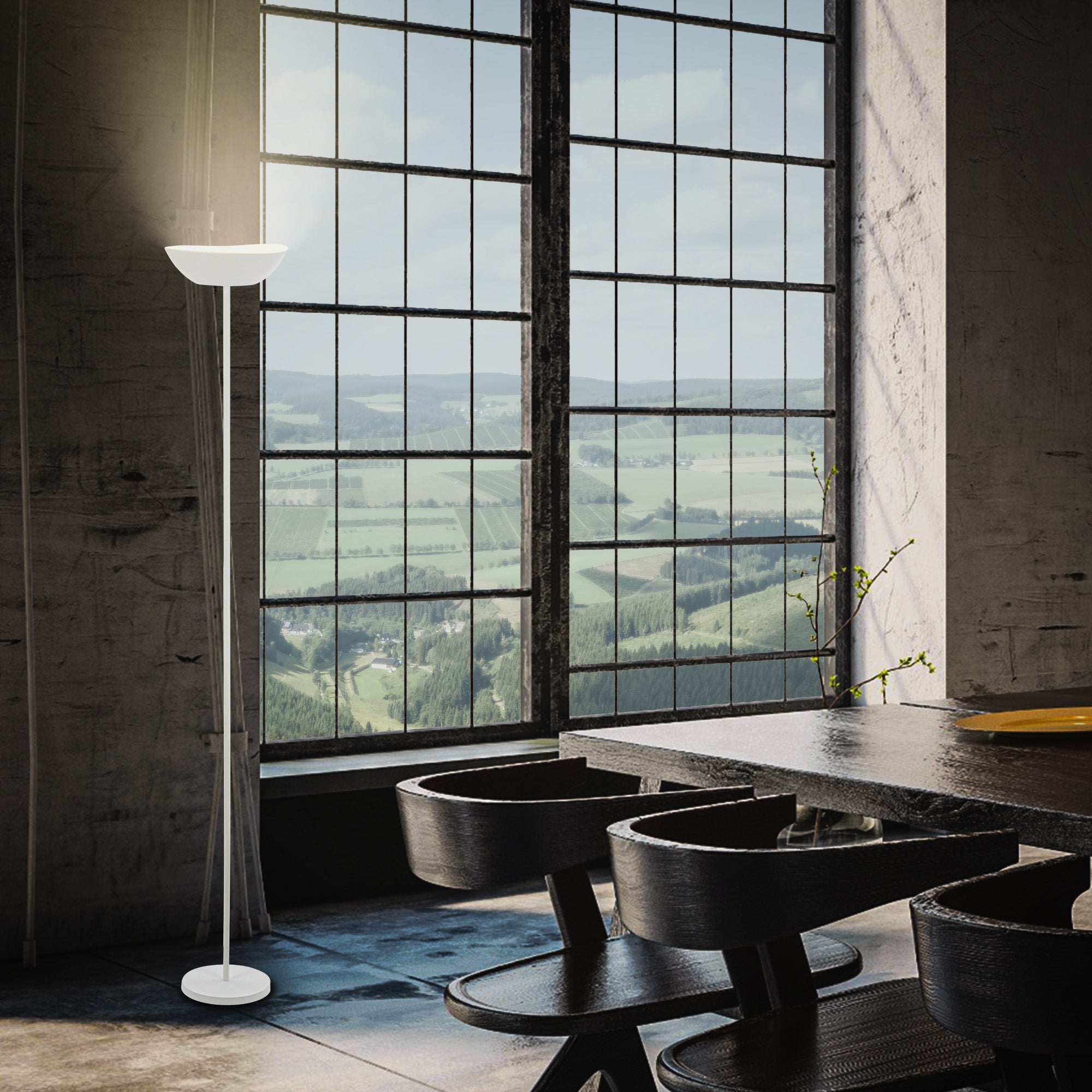 BRILO - Floor lamp - 1500016 - incl. Touchdimmer - 8W - 780lm - 2700K ...