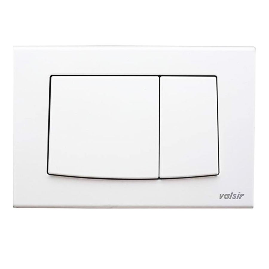Plaque double debit ABS blanche Valsir Winner 2 | Bricoman
