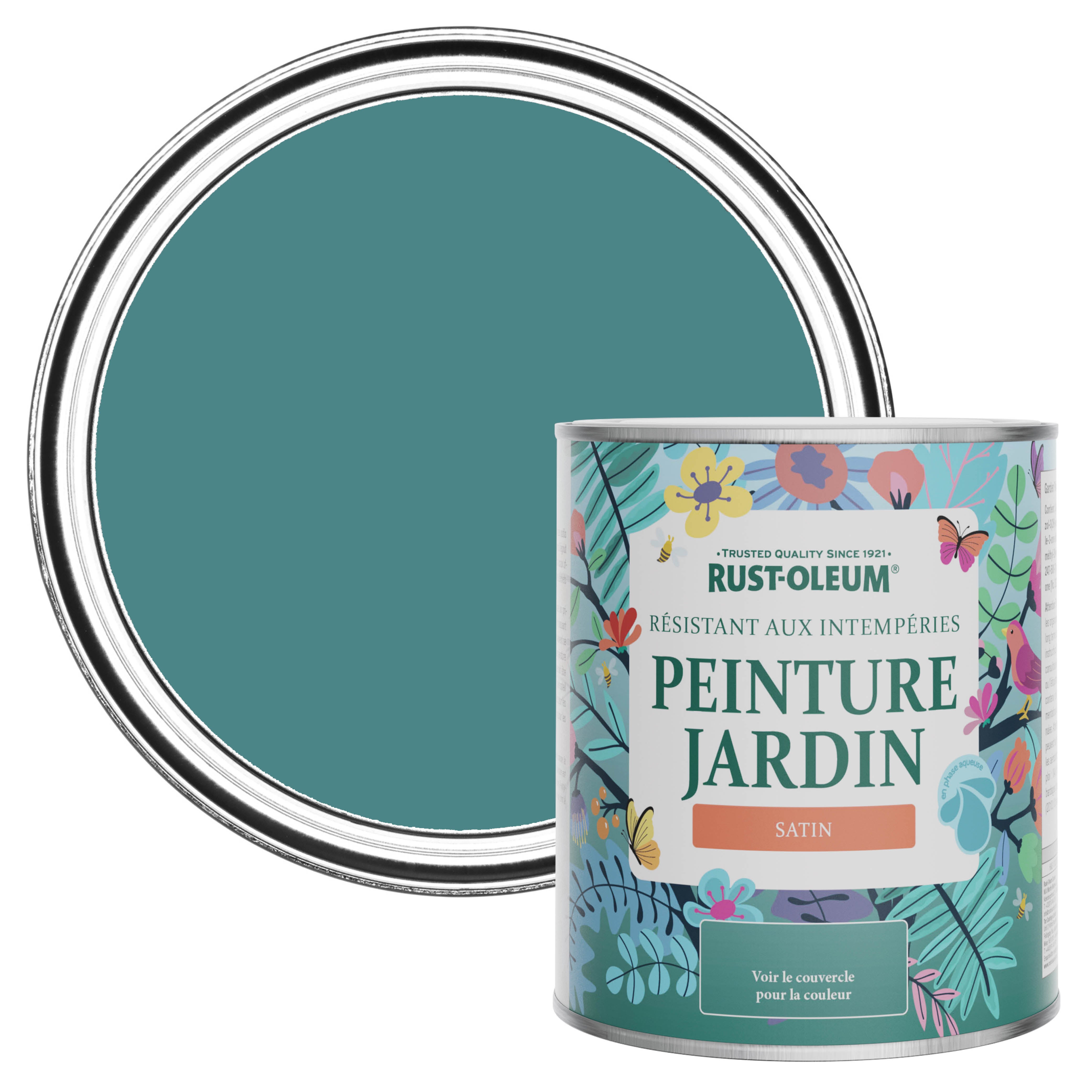 Rust-Oleum Peinture Jardin, Finition Satinée - Plume de paon 750ml ...