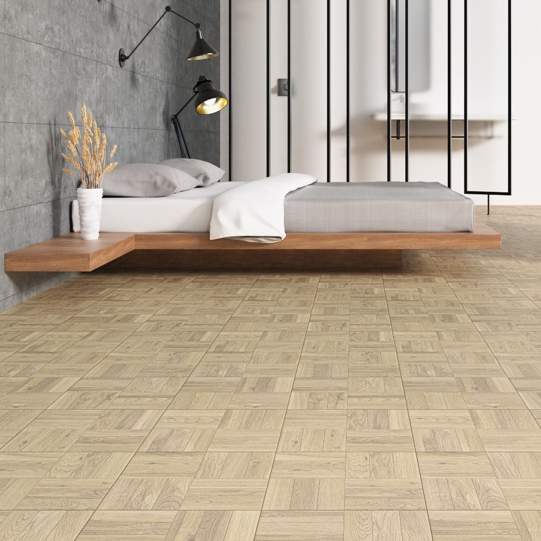 Carrelage Sol Mat CERTECA PARQUET Effet Bois Beige 33,5x33,5 (carton ...