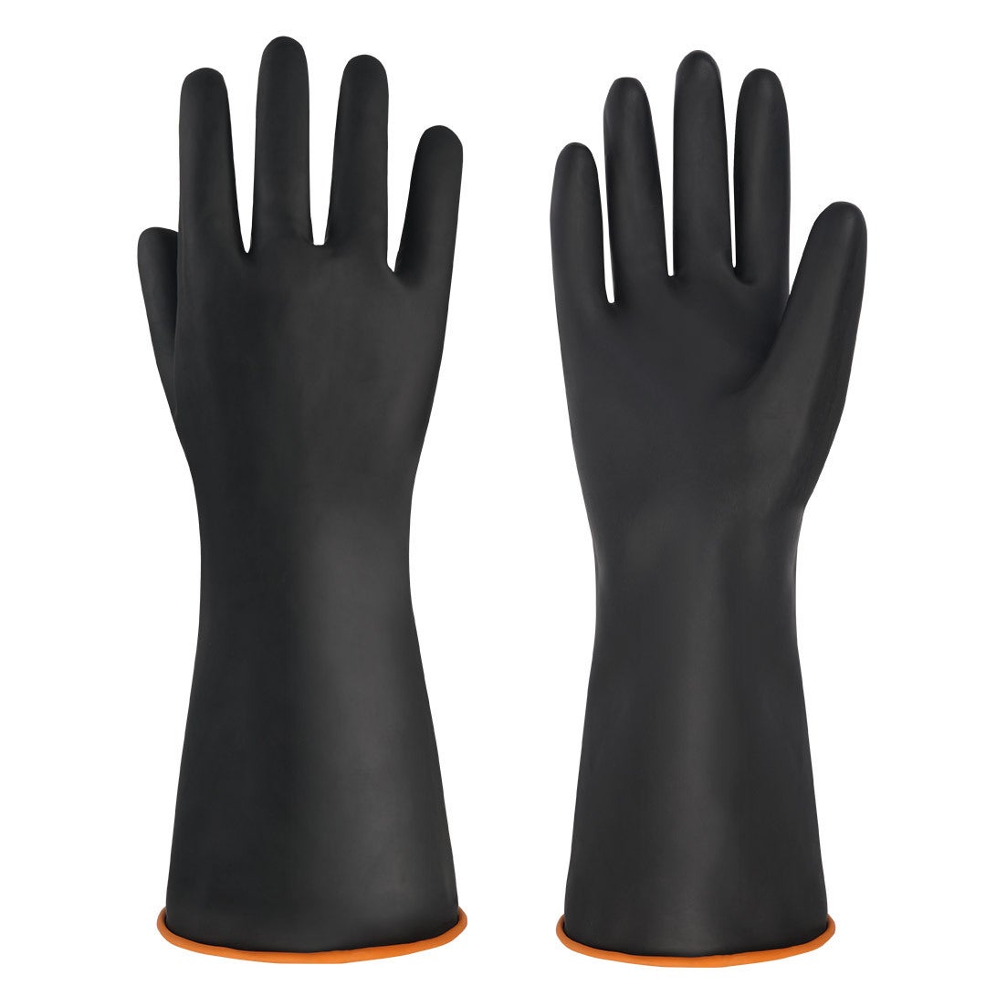 Gants de protection chimique en latex, haute résistance à l'abrasion ...