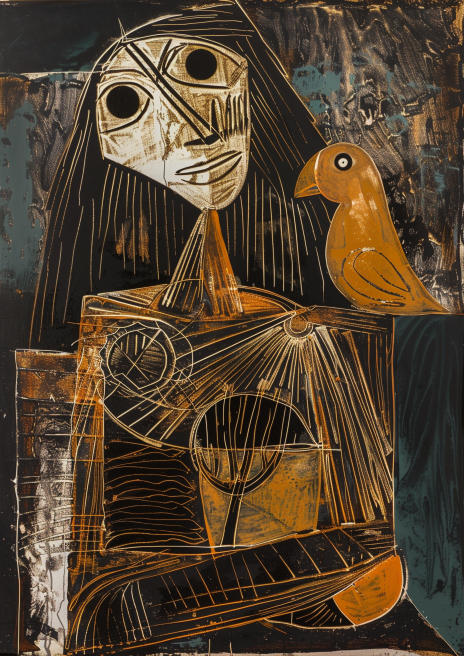 Estampe à encadrer, 70 x 100 cm. POLARTE-B Constellation du Silence et ...