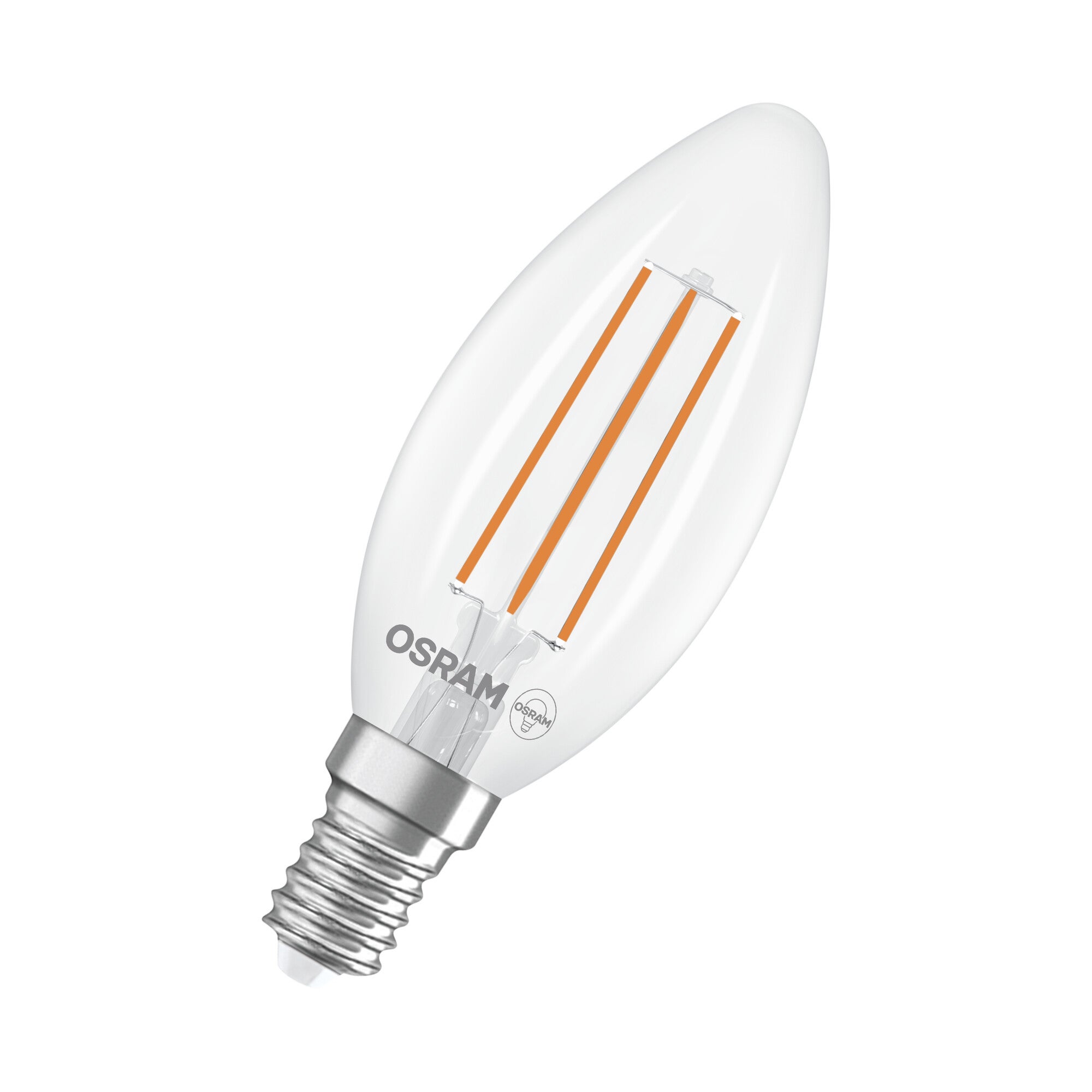 OSRAM LED Superstar Classic B 40 en forme de mini bougie classique, corps en verre transparent ...