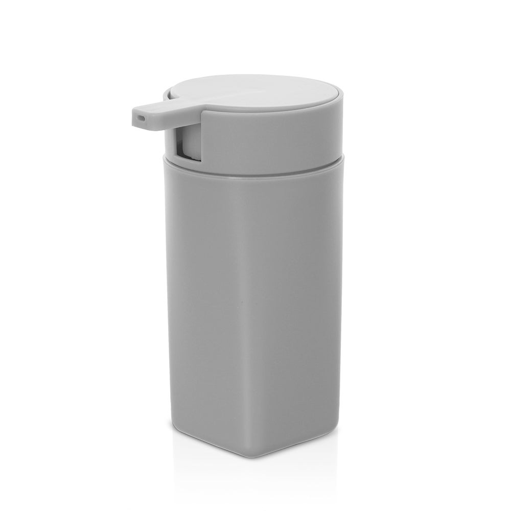 Distributeur de savon de comptoir gris tendre en abs | Leroy Merlin